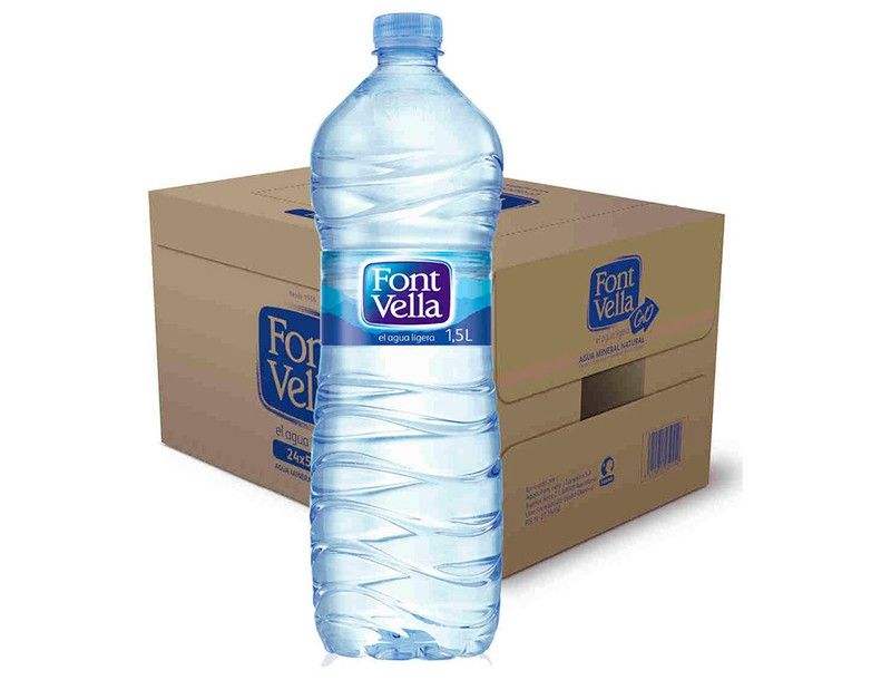 Agua Mineral Natural Font Vella Botella Sant Hilari 1,5 L — Firpack