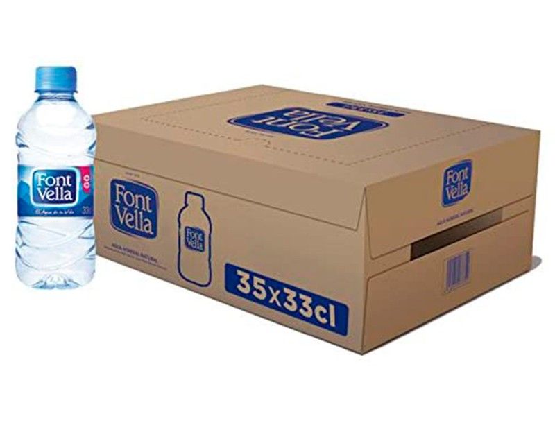 Agua Mineral Natural Font Vella Botella Sant Hilari 330 Ml — Firpack