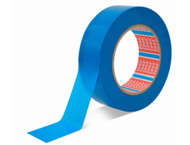 Cinta Adhesiva Aislante Tesa 20 Mt X 19 Mm Color Azul — Firpack