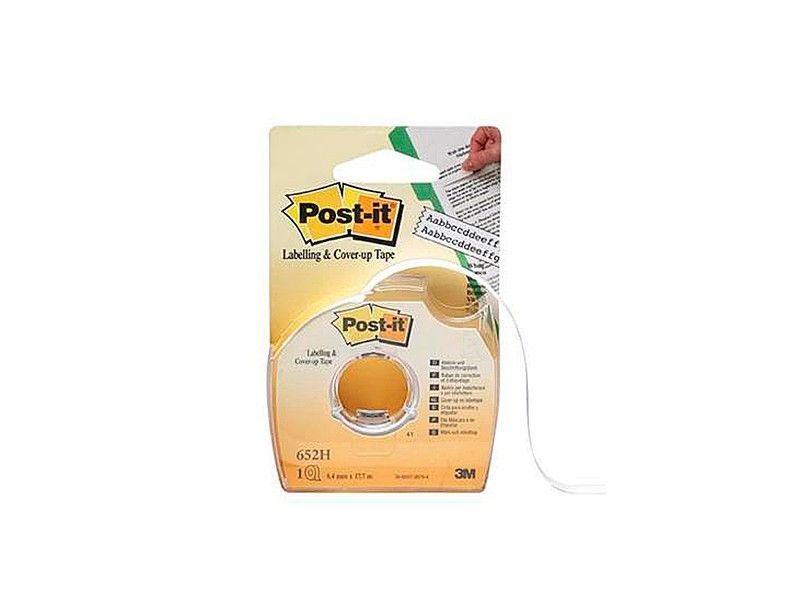 Cinta Adhesiva Post-It Para Ocultar Y Etiquetar 2 Lineas 18 Mt X 8 Mm ...