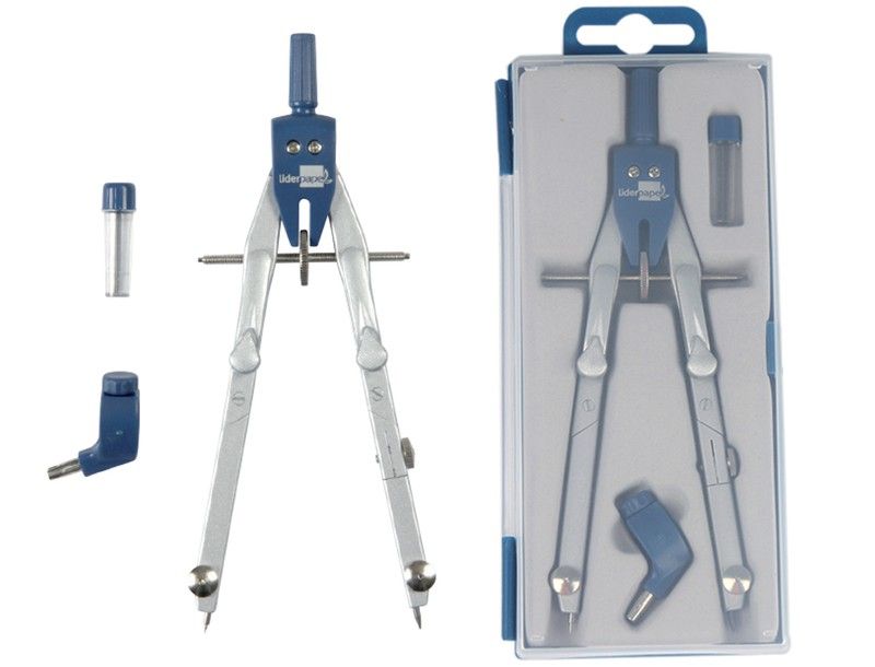 Compas Liderpapel Micrometrico Con Bigotera Rapida Y Adaptador — Firpack
