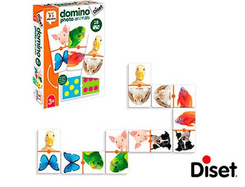 Juego Diset Educativo Domino Photo Animals — Firpack