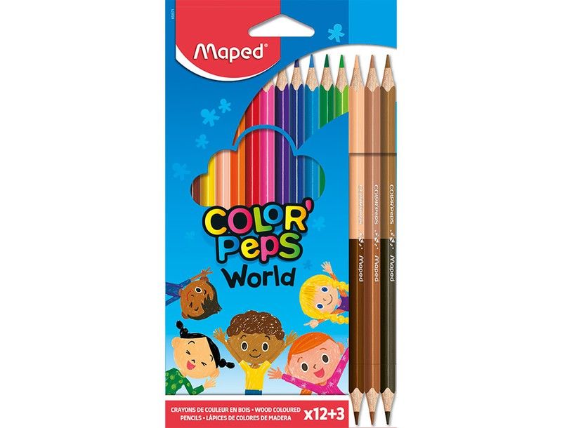 Lapices De Colores Maped Color Peps World Caja De 12 Colores Surtidos ...
