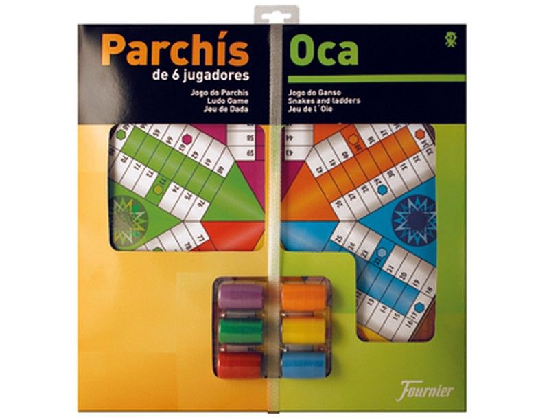 Parchis Con Oca Tablero Grande 6 Jugadores 41x40x4,7 Cm — Firpack