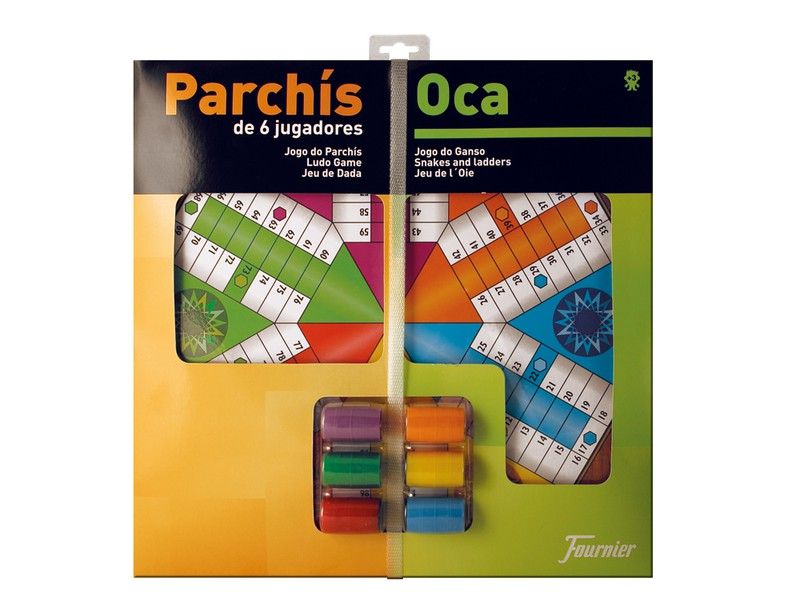 Parchis Con Oca Tablero Grande 6 Jugadores 41x40x4,7 Cm — Firpack