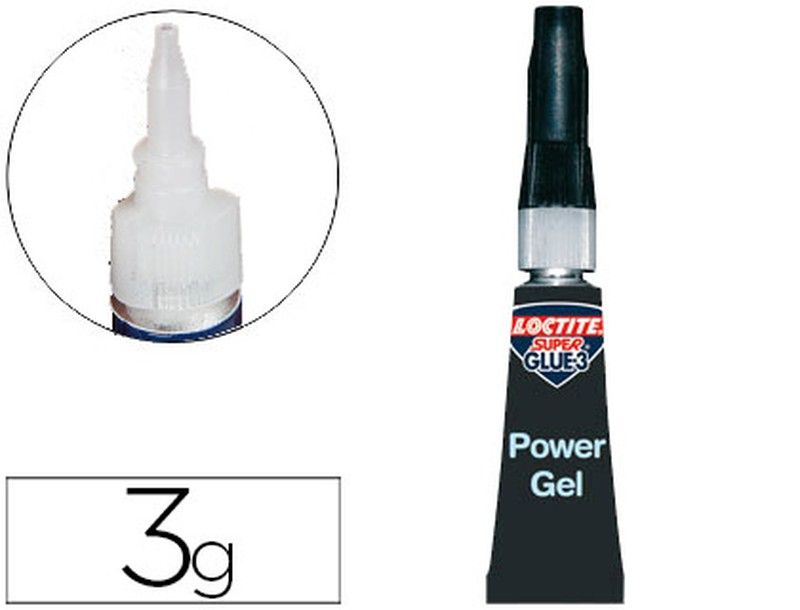 Pegamento Loctite Power Gel 3 Gr Adhesivo Instantaneo Unidad — Firpack