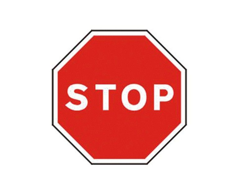 Pictograma Syssa Señal Vial Stop En Acero Galvanizado 500 Mm — Firpack